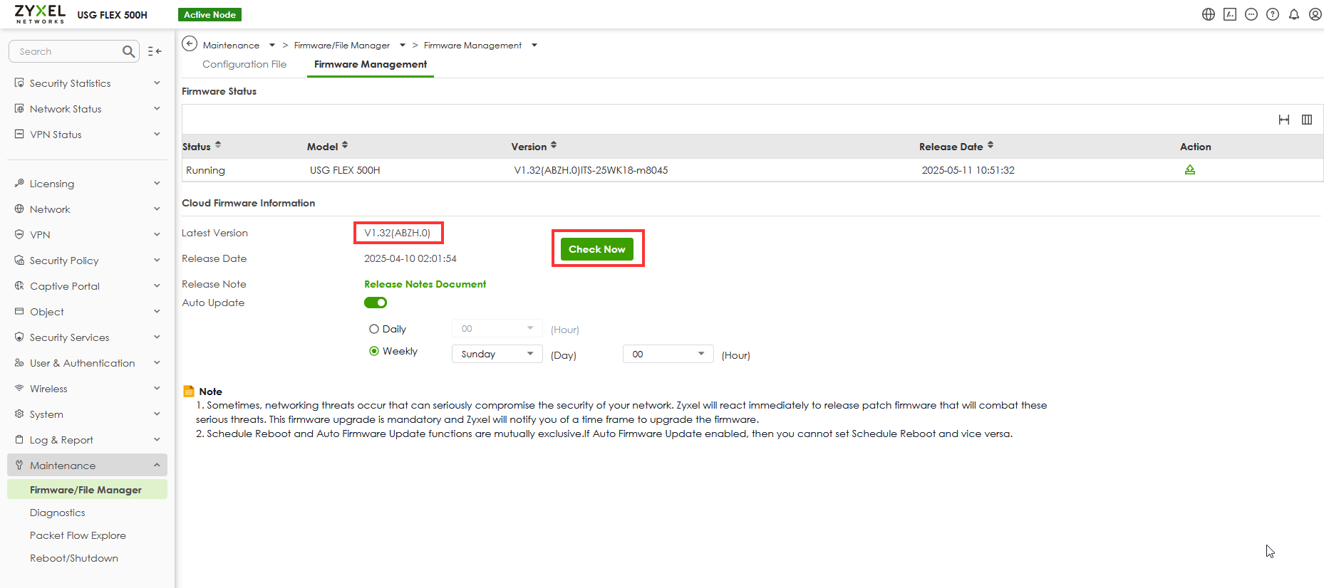 Zyxel USG FLEX H Series [HA] - Firmware Update in High Availability (HA ...