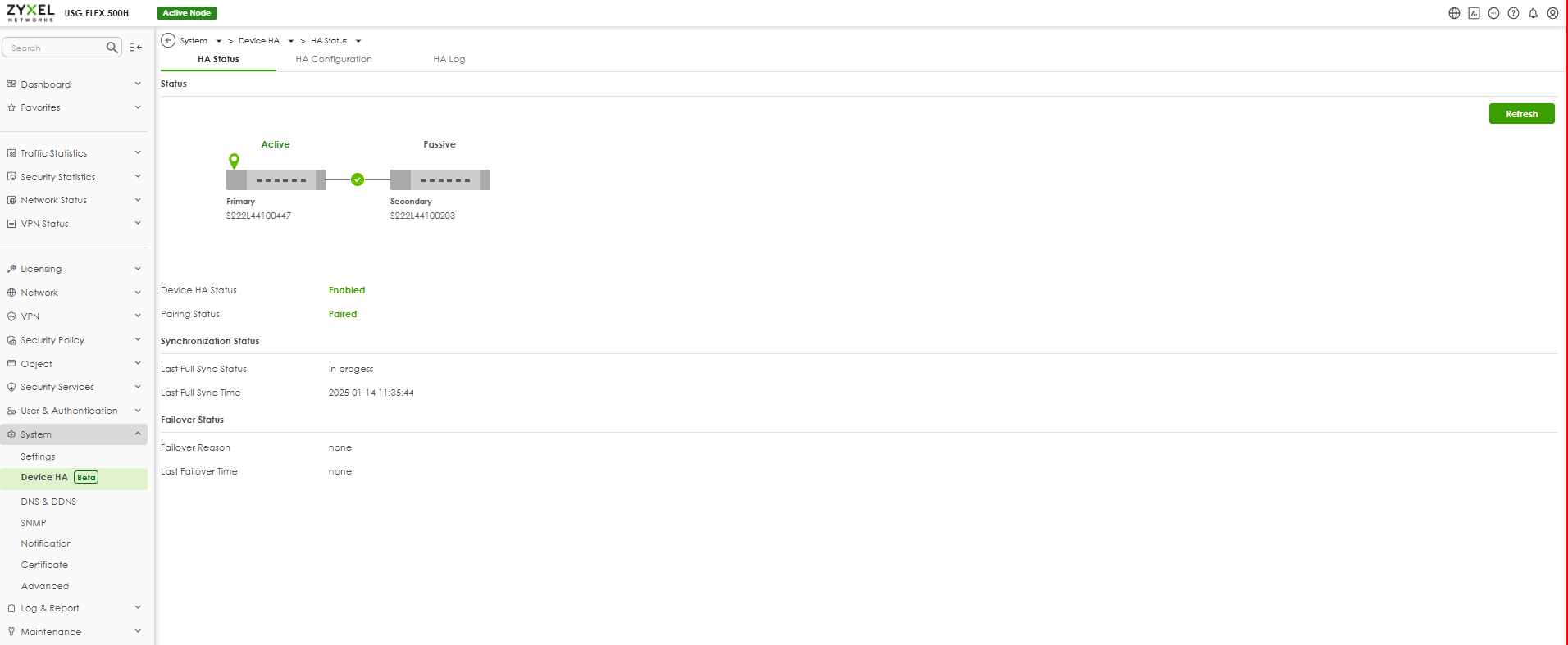 Zyxel USG FLEX H Series [HA] - Setup Device High Availability (HA PRO) – Zyxel Support Campus USA