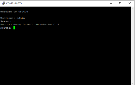 CLI via Console Cable [Zyxel Devices] - Console to Access the Serial ...