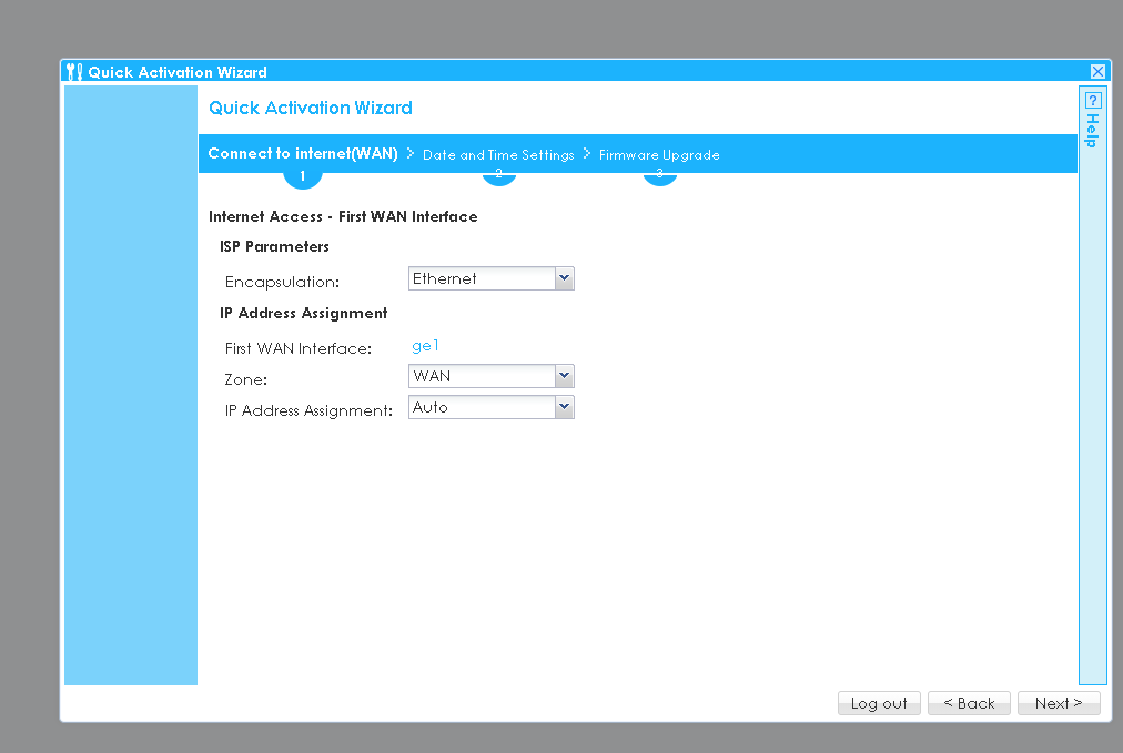Quick Activation Wizard - Setup your Firewall Without Internet – Zyxel Support Campus USA