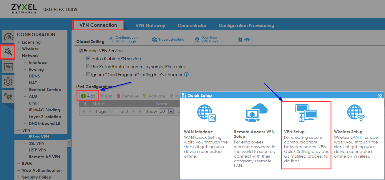 Zyxel Firewall [VPN] - Configure IPSec Site-To-Site VPN on Zyxel ...