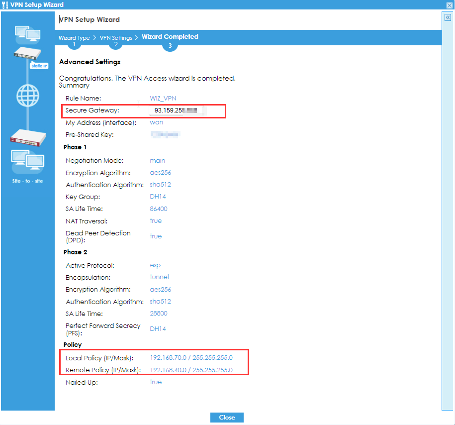 Zyxel Firewall [VPN] - Configure IPSec Site-To-Site VPN on Zyxel ...