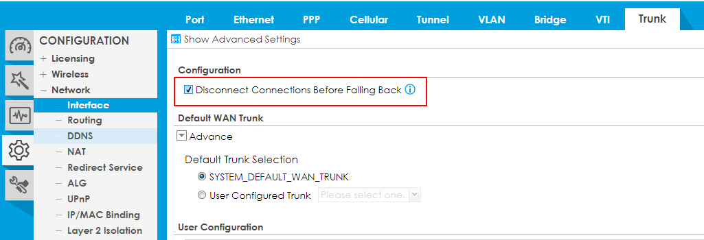 Firewall - WAN Failover using Policy Routes – Zyxel Support Campus USA