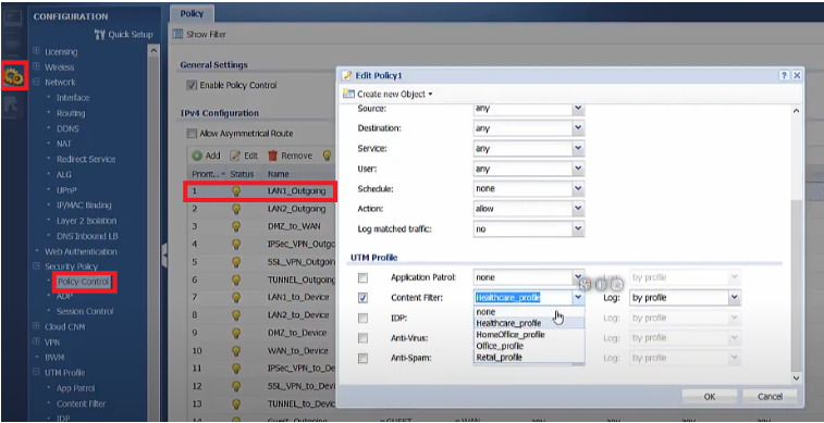 Legacy USG - Configure Content Filter – Zyxel Support Campus USA