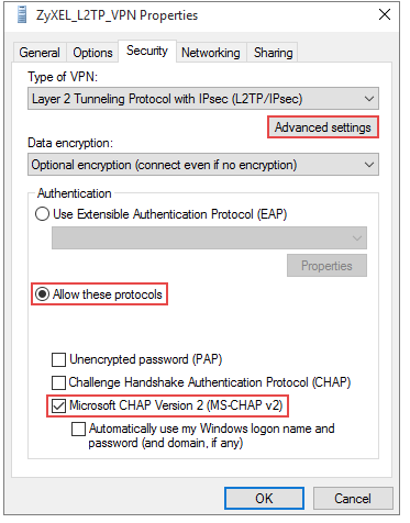 VPN - Configure L2TP over IPSec for Windows, MacOS X & iPhone iOS – Zyxel Support Campus USA