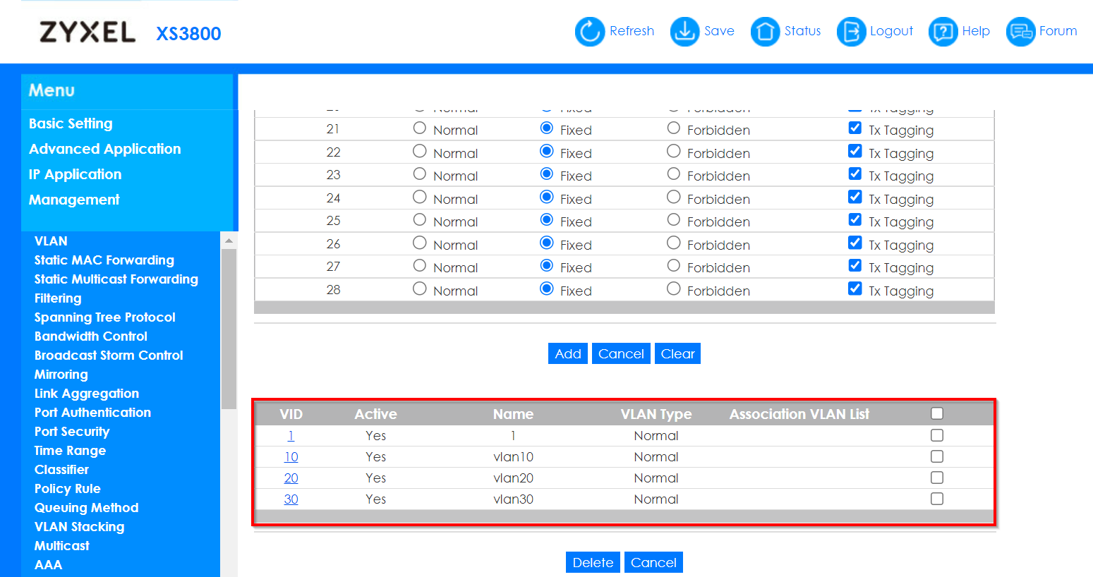 How to configure inter-routing between different VLANs – Zyxel Support ...