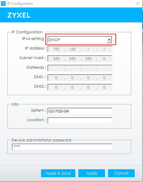 Network Switch - Change the switch management IP address [First Login] – Zyxel Support Campus USA