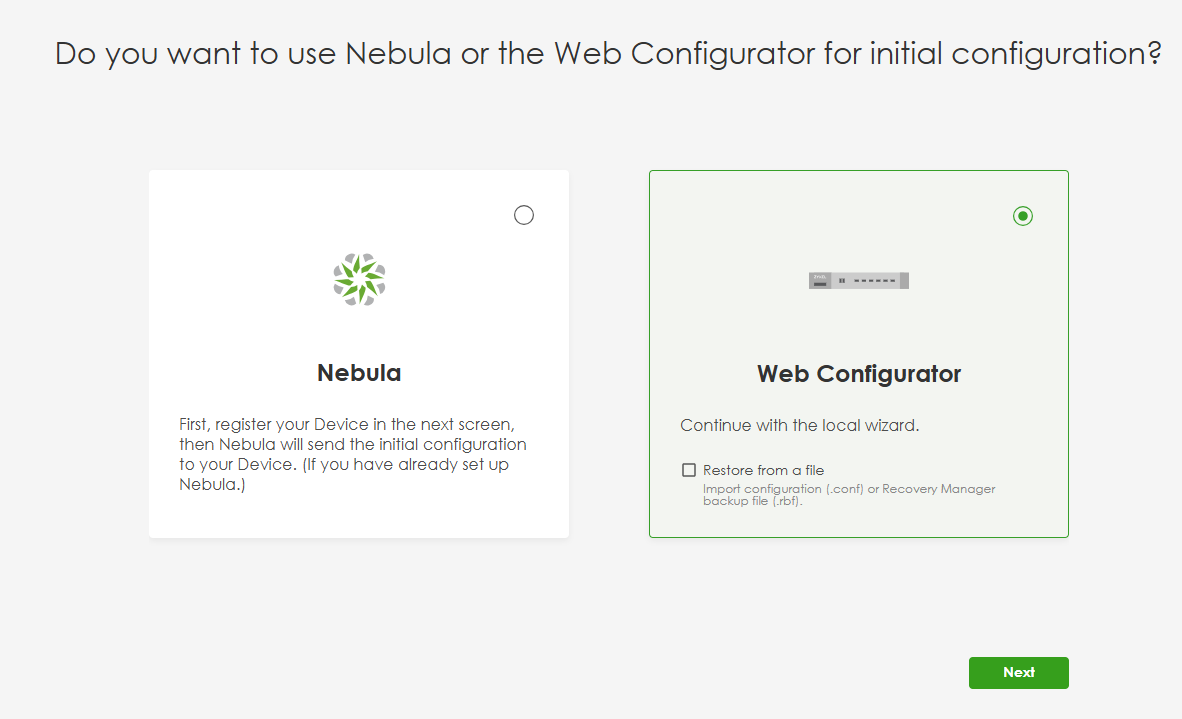 USG FLEX H Series [uOS] - Initial Setup USG FLEX H Series Firewall ...
